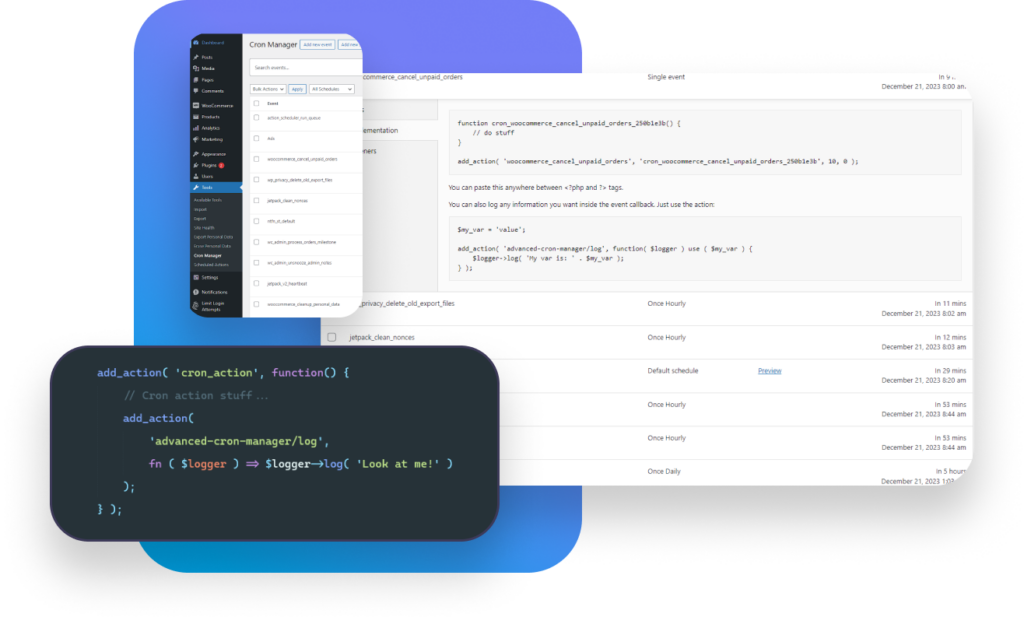 Advanced Cron Manager for WP - BracketSpace