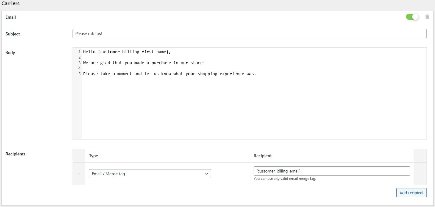 How to set up an order completion notification for WooCommerce customers? - BracketSpace